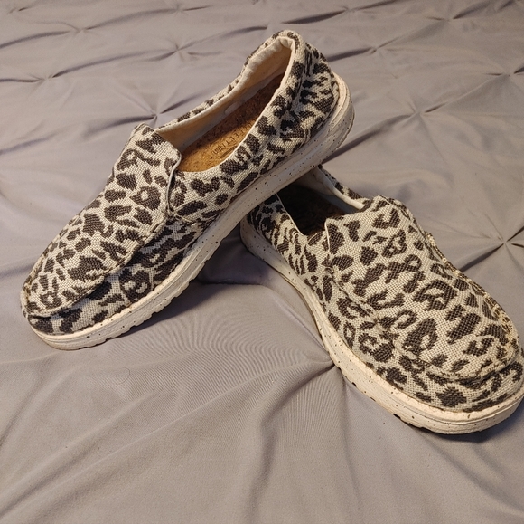 Hey Dude | Shoes | Hey Dude Leopard Print Slipon Shoes | Poshmark